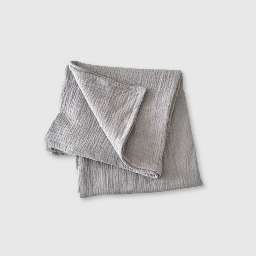 Muslin Blanket - Grey – Olive by Clare